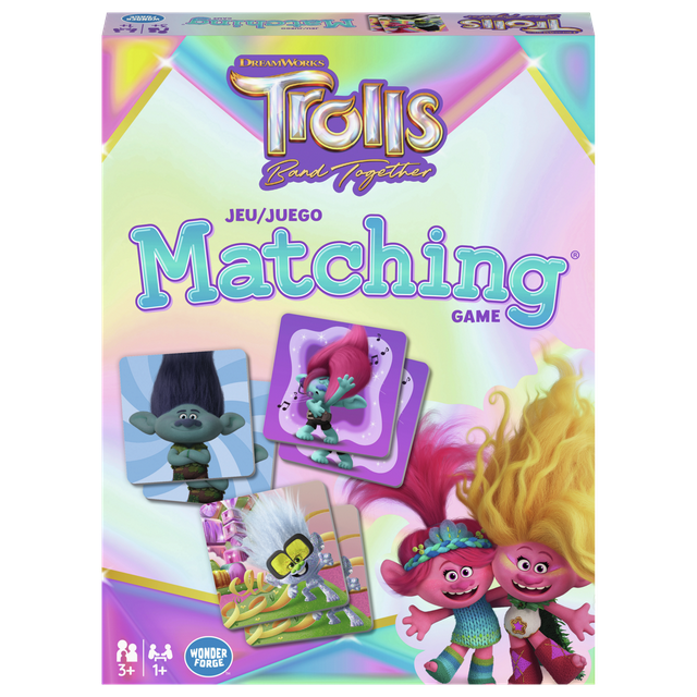 Wonder Forge Trolls 3 Matching Game for Girls & Boys Ages 3 and up - a ...