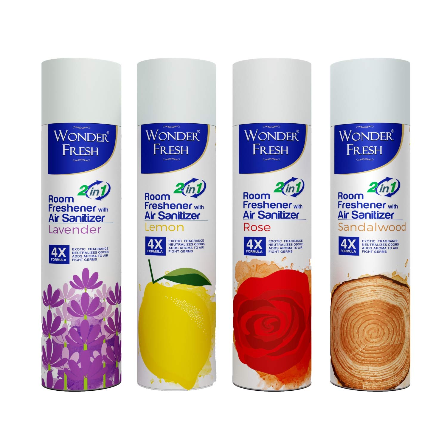 Wonder Fresh Air Freshner Spray Lavender Lemon Rose And Sandal ...