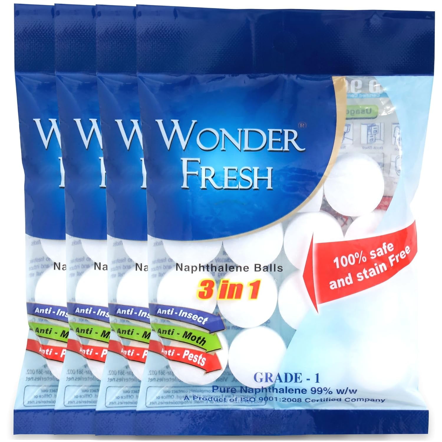 Wonder Fresh Naphthalene Balls Phenyl Goli Mothballs for Home ...