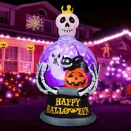 Pre-Lit 12FT Halloween Airblown Inflatable Haunted House Archway Tunnel ...