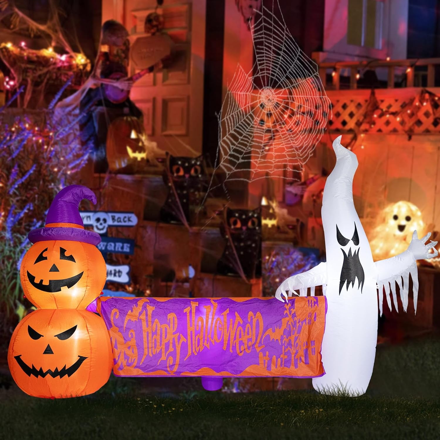 Wonder Garden 8FT Halloween Inflatables Outdoor Decoration - Halloween ...