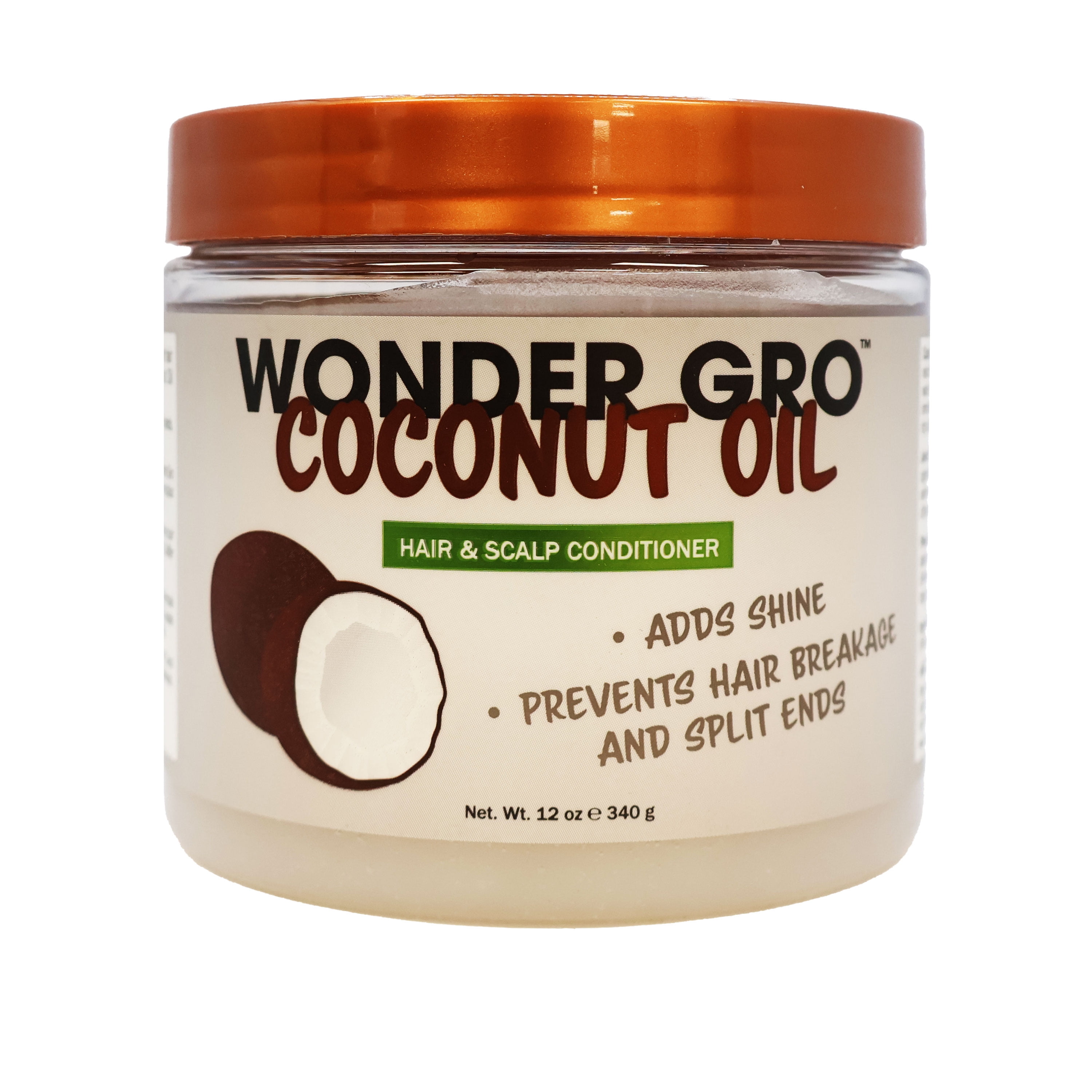 Wonder Gro Coconut Oil Hair and Scalp Conditioner 12 Oz., Pack of 6 ...