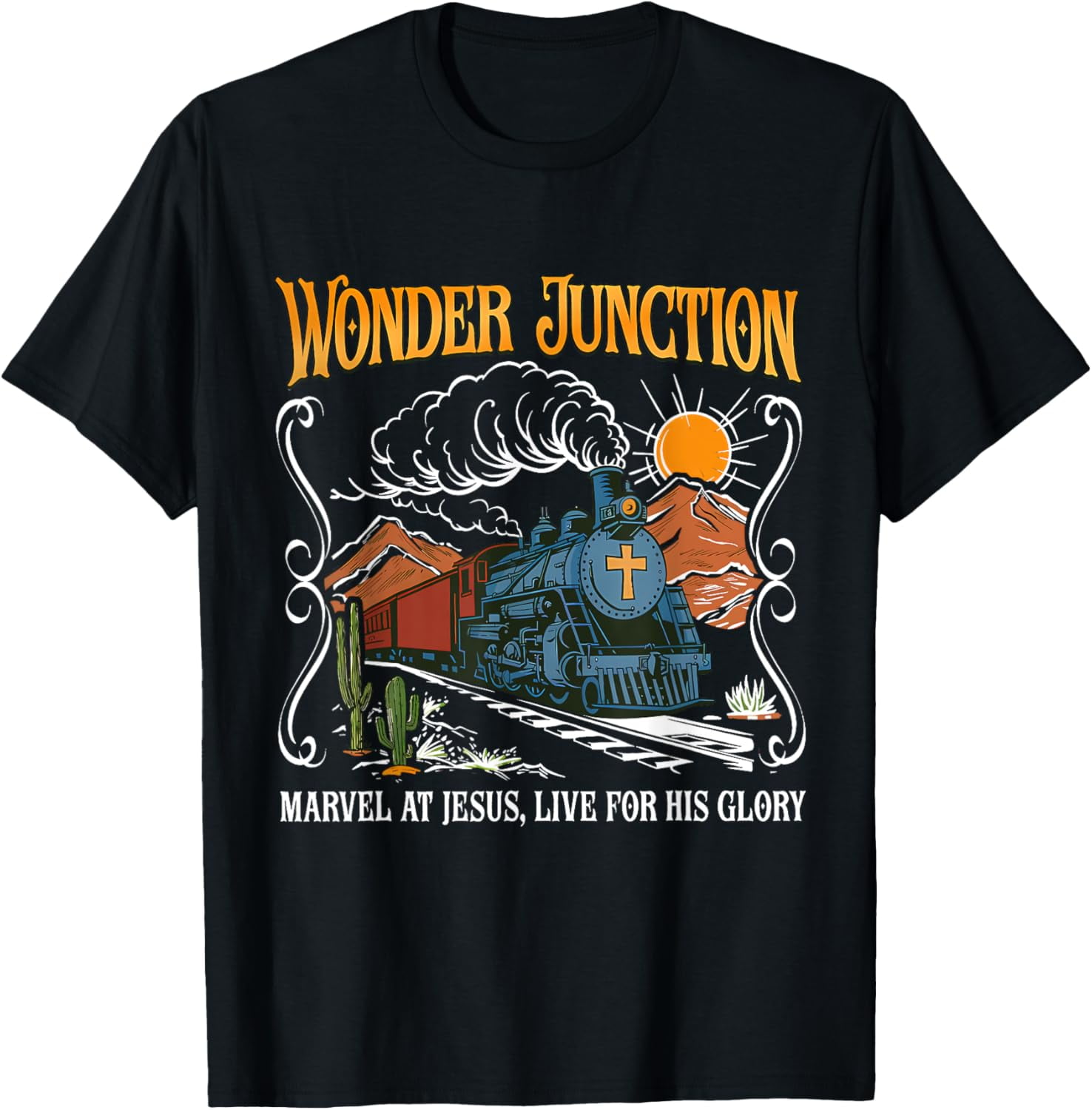 Wonder Junction Marvel At Christ Summer Bible Camp T-Shirt Marvel At ...