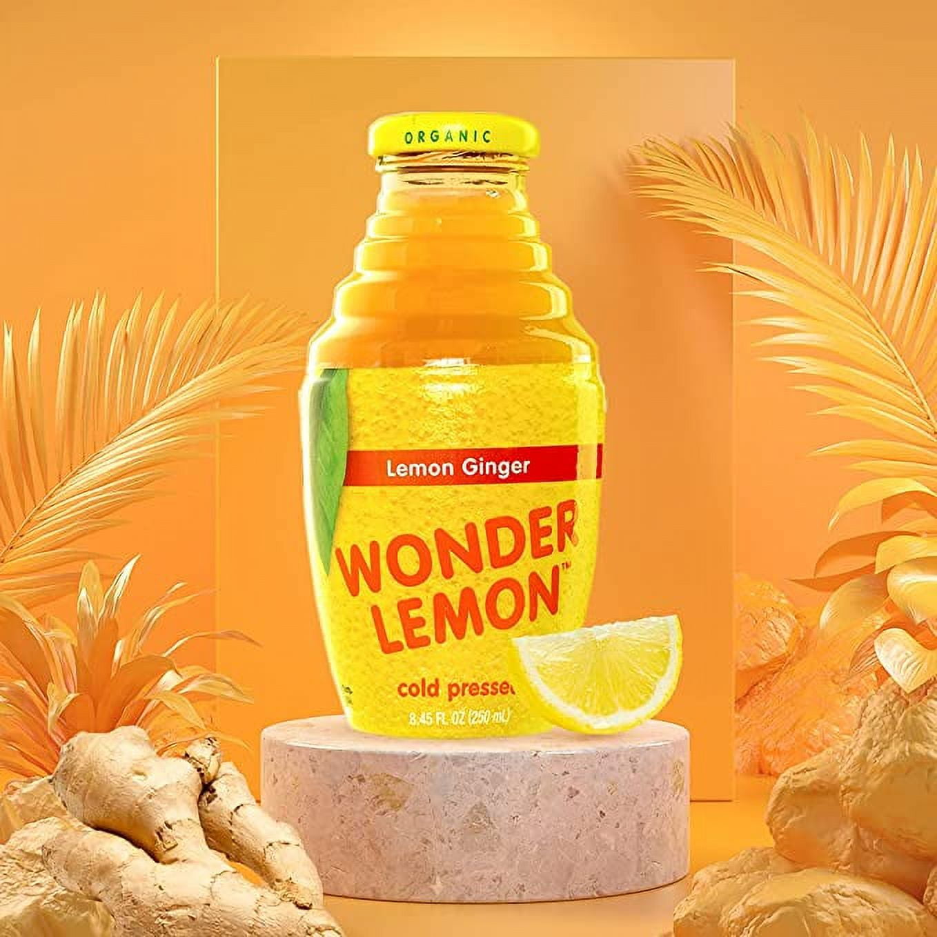 Wonder Lemon Organic Lemon Cold Pressed Juice, Variety Pack, 8.45oz, 6 ...