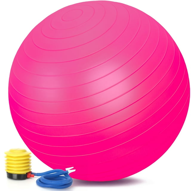 Wonder Maxi Exercise Ball - 65cm Extra Thick Yoga Ball Workout ...