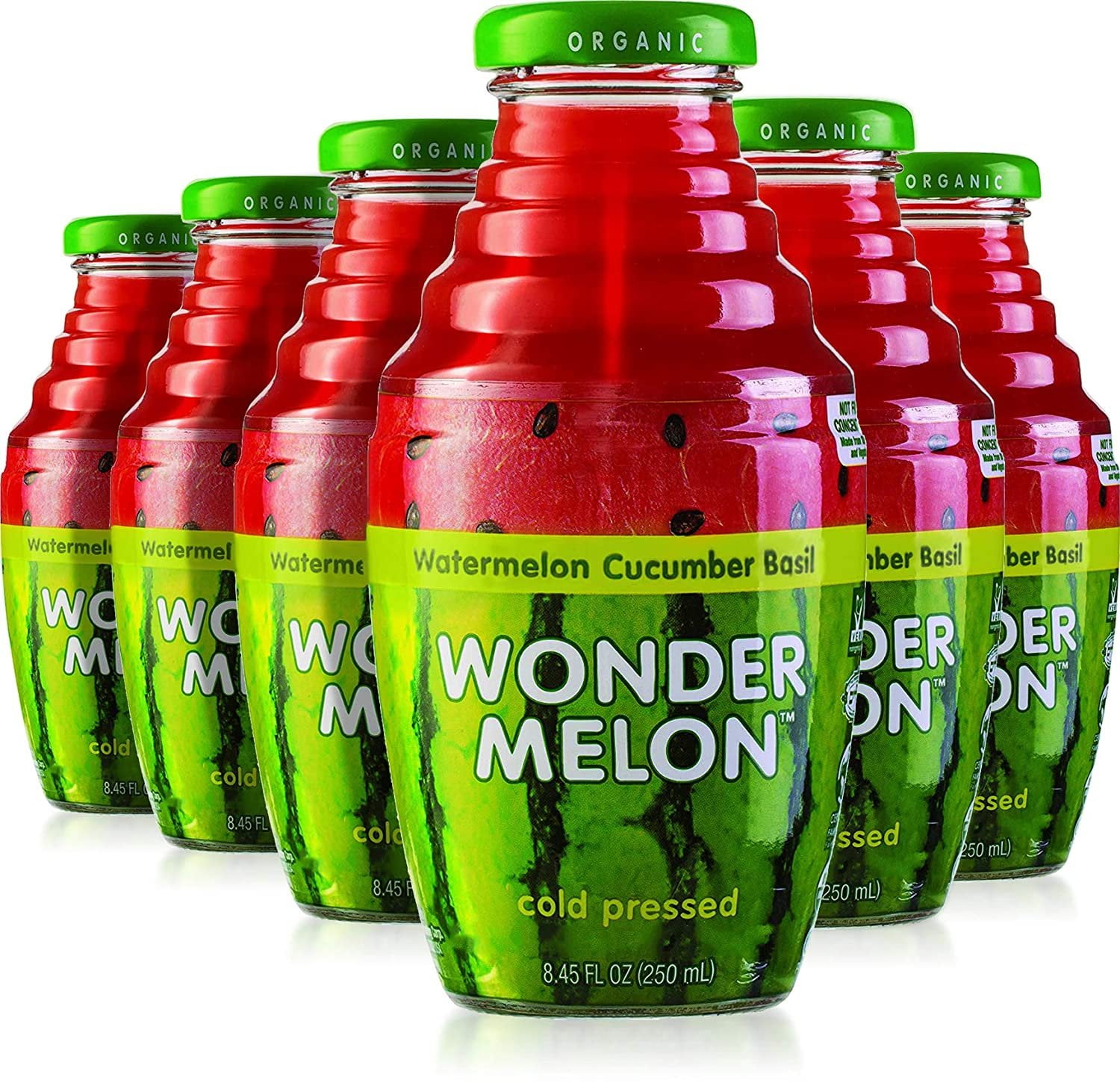 Wonder Melon Organic Watermelon Juice, Cold Pressed, Variety 6 Pack 3 ...