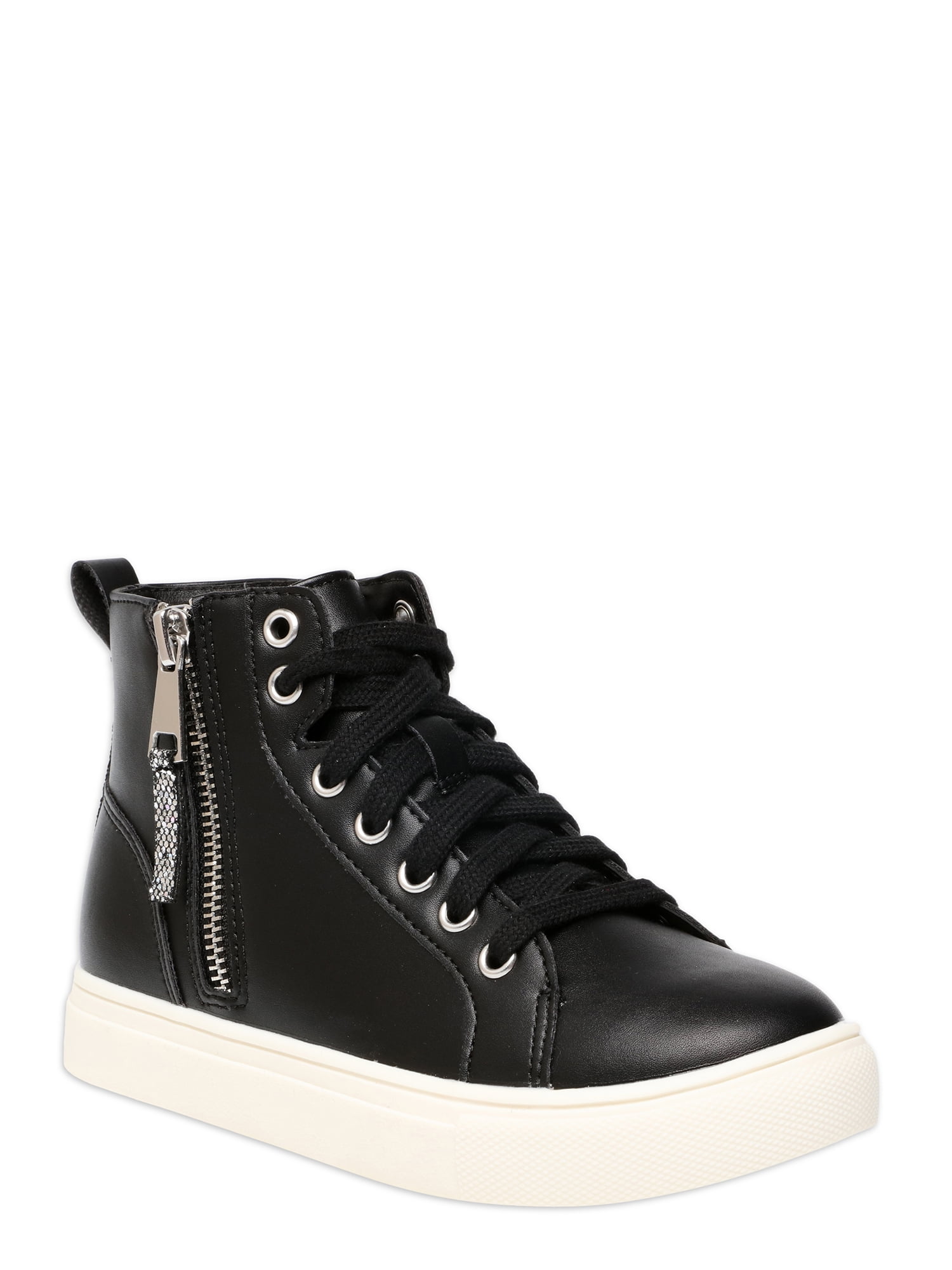 Wonder Nation Athletic Fashion High-Top Sneaker (Little Girls & Big ...