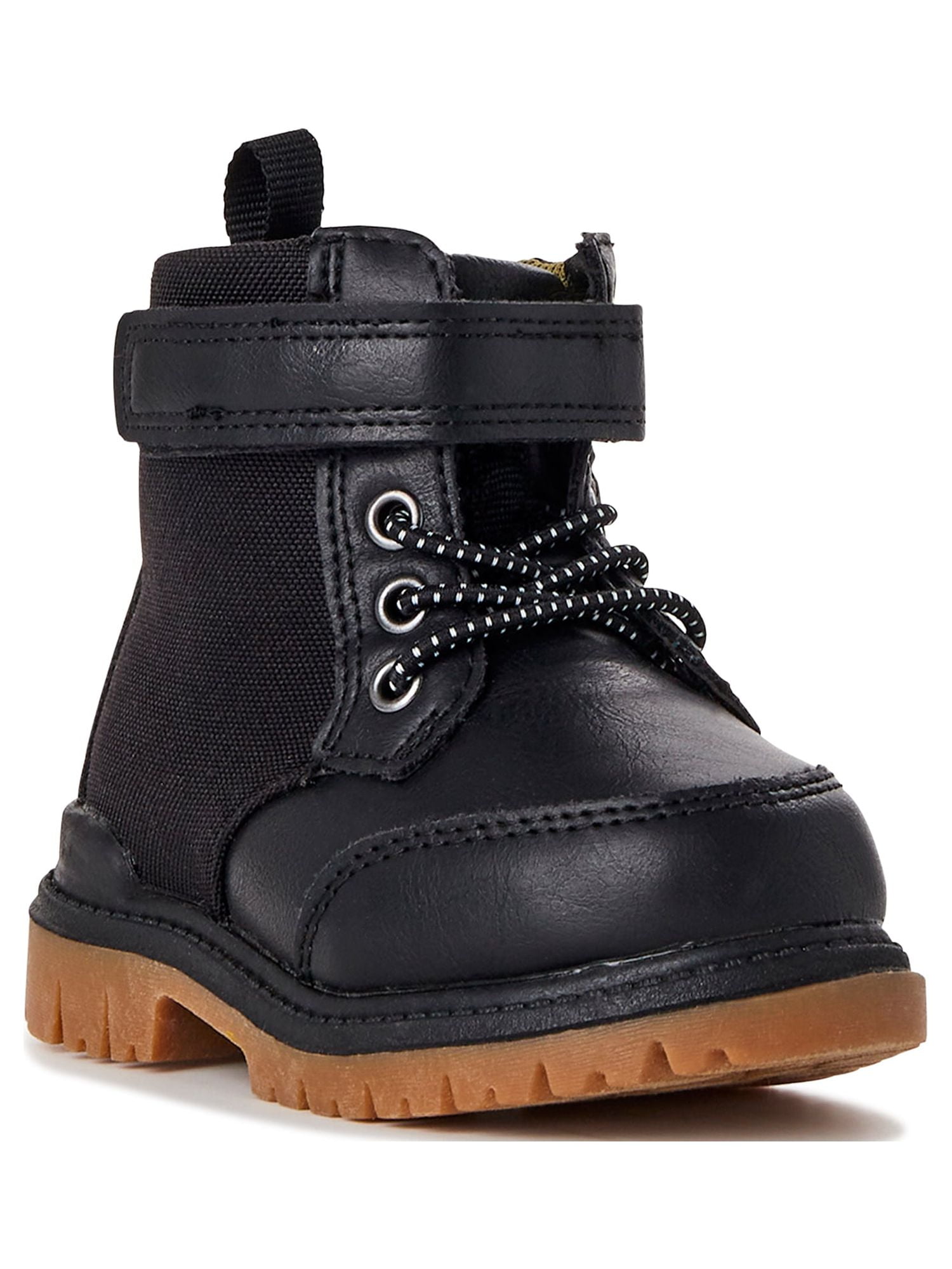 Wonder Nation Baby Boy Combat Boot Synthetic Upper - Walmart.com