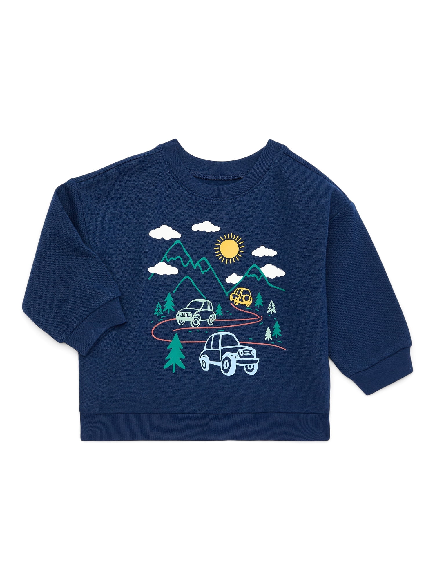 Wonder Nation Baby Boys Graphic Print Sweatshirt, Sizes 0-24M - Walmart.com
