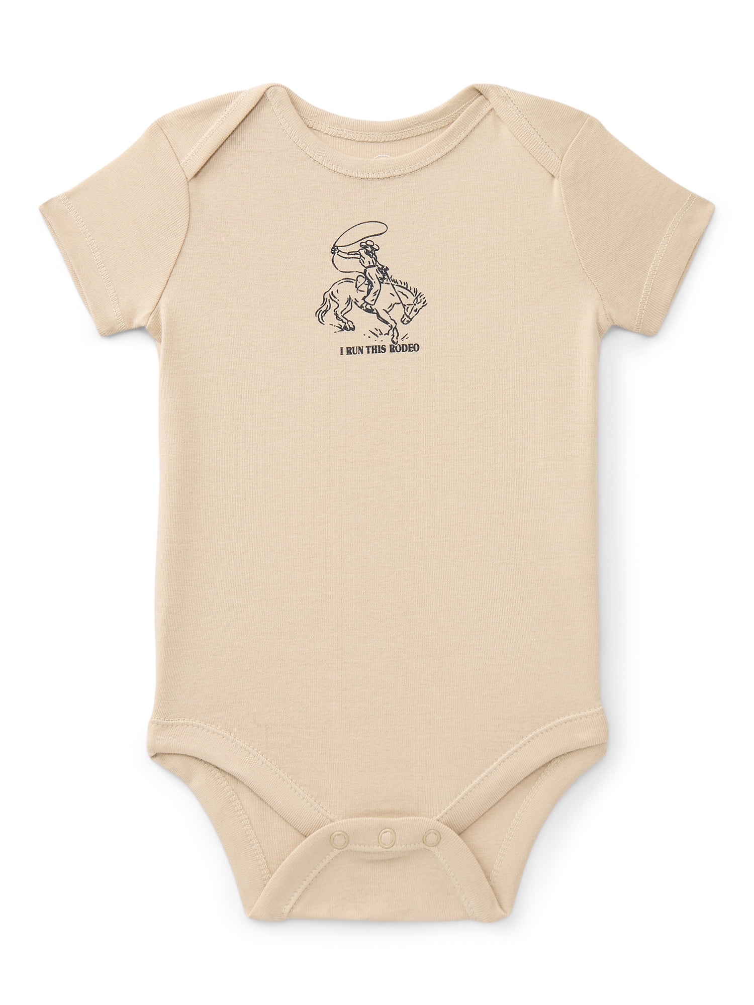 Wonder Nation Baby Boys Cotton Lap Shoulder Bodysuit, Sizes 0M-24M ...