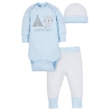 Wonder Nation Newborn Clothes Set Cotton Spandex 3-Piece Baby Boy ...