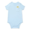 Wonder Nation Baby Boys Pocket Bodysuit with Short Sleeves, Sizes 0M ...