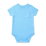 Wonder Nation Baby Boys Pocket Bodysuit with Short Sleeves, Sizes 0M ...