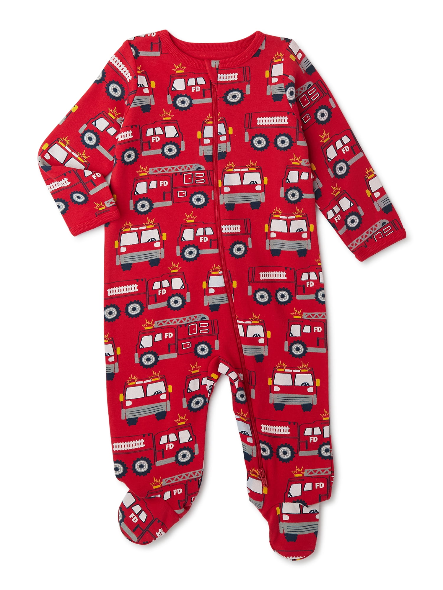 Wonder Nation Baby Boys Firetruck Sleep N Play, Sizes 0 Months - 9 ...