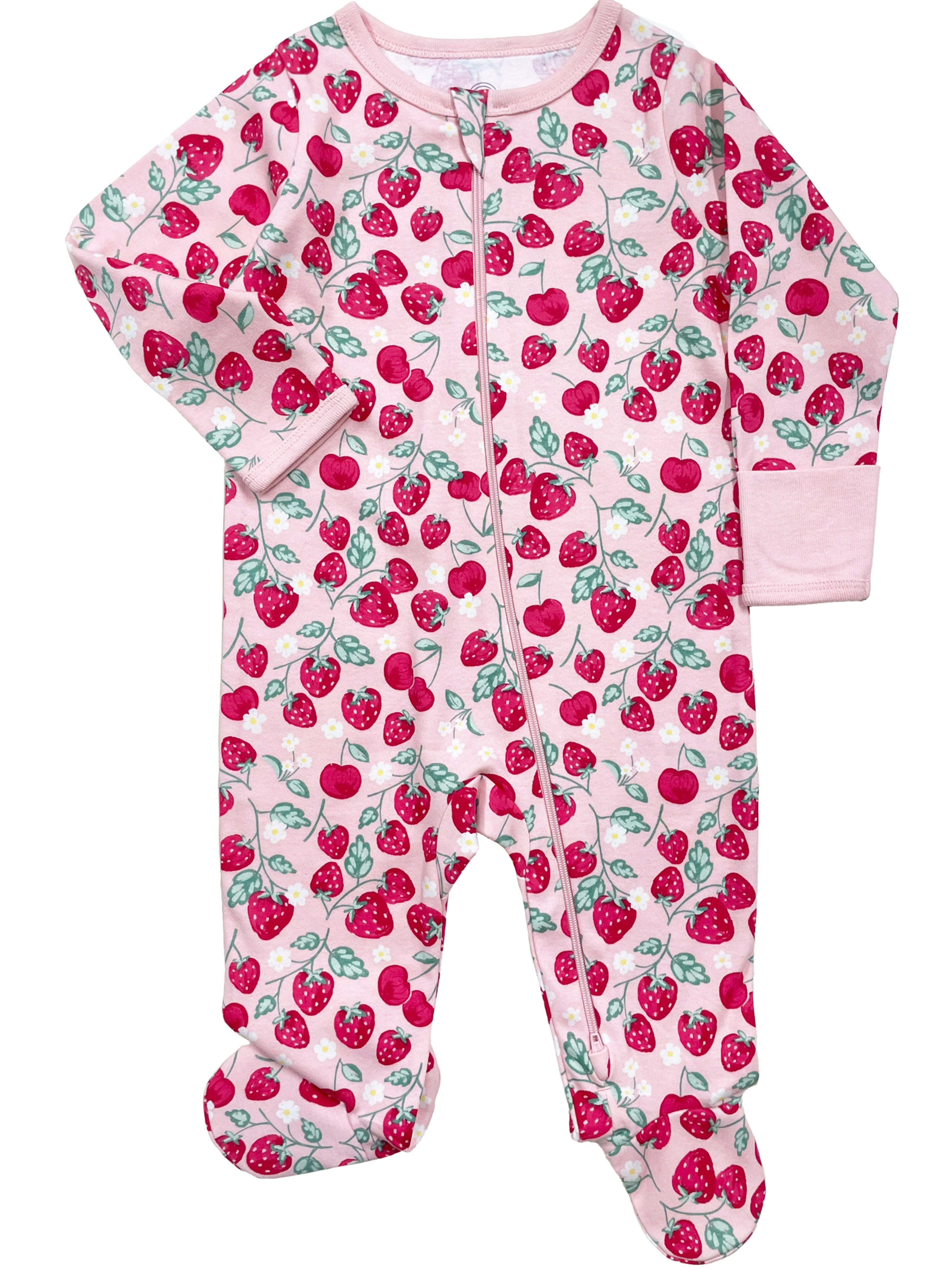 Wonder Nation Baby Gender Neutral Zip Front Footed Sleep N Play Pajamas ...
