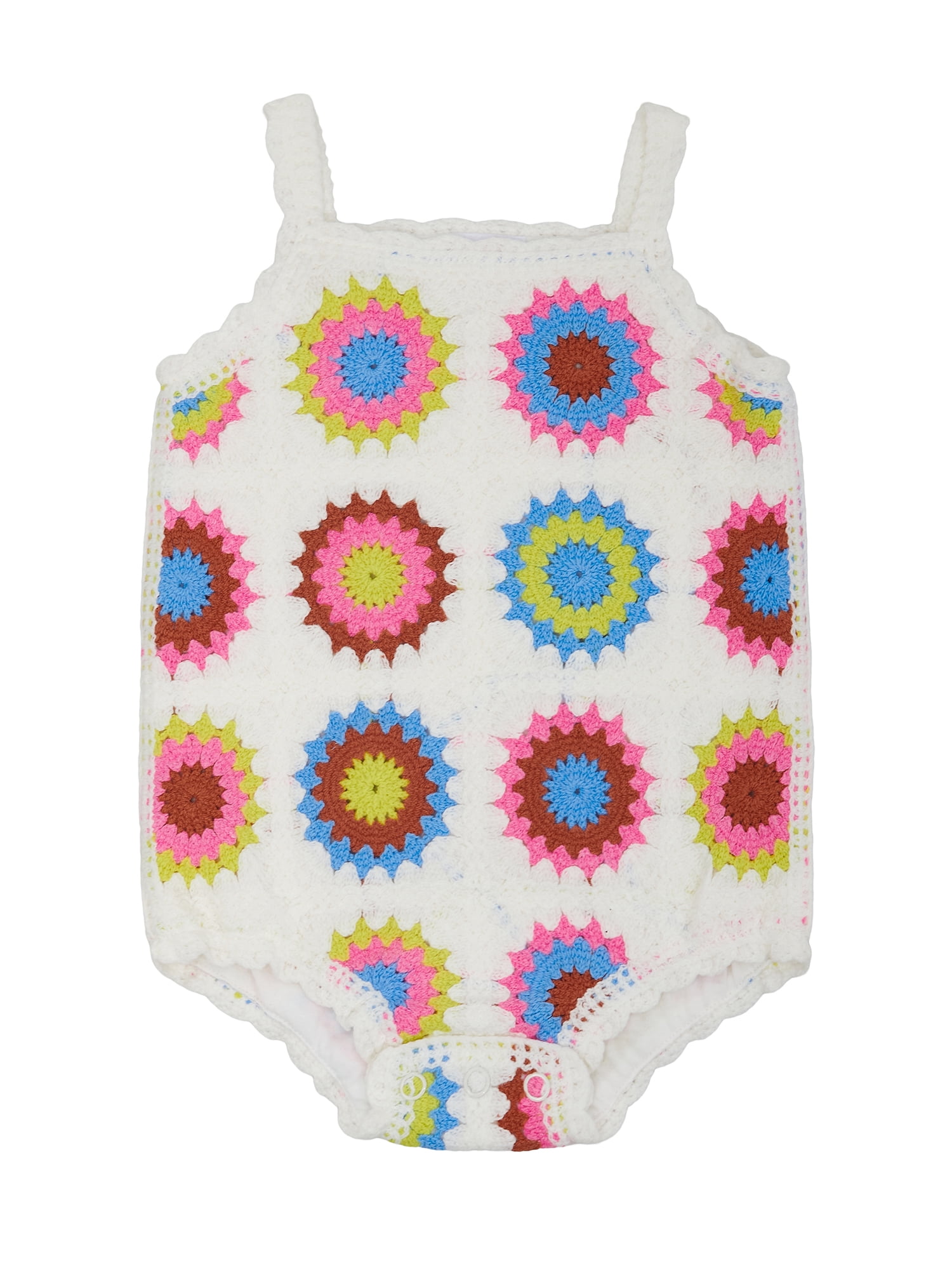 Wonder Nation Baby Girl Crochet Bubble Romper, Sizes 0-3M-24M - Walmart.com
