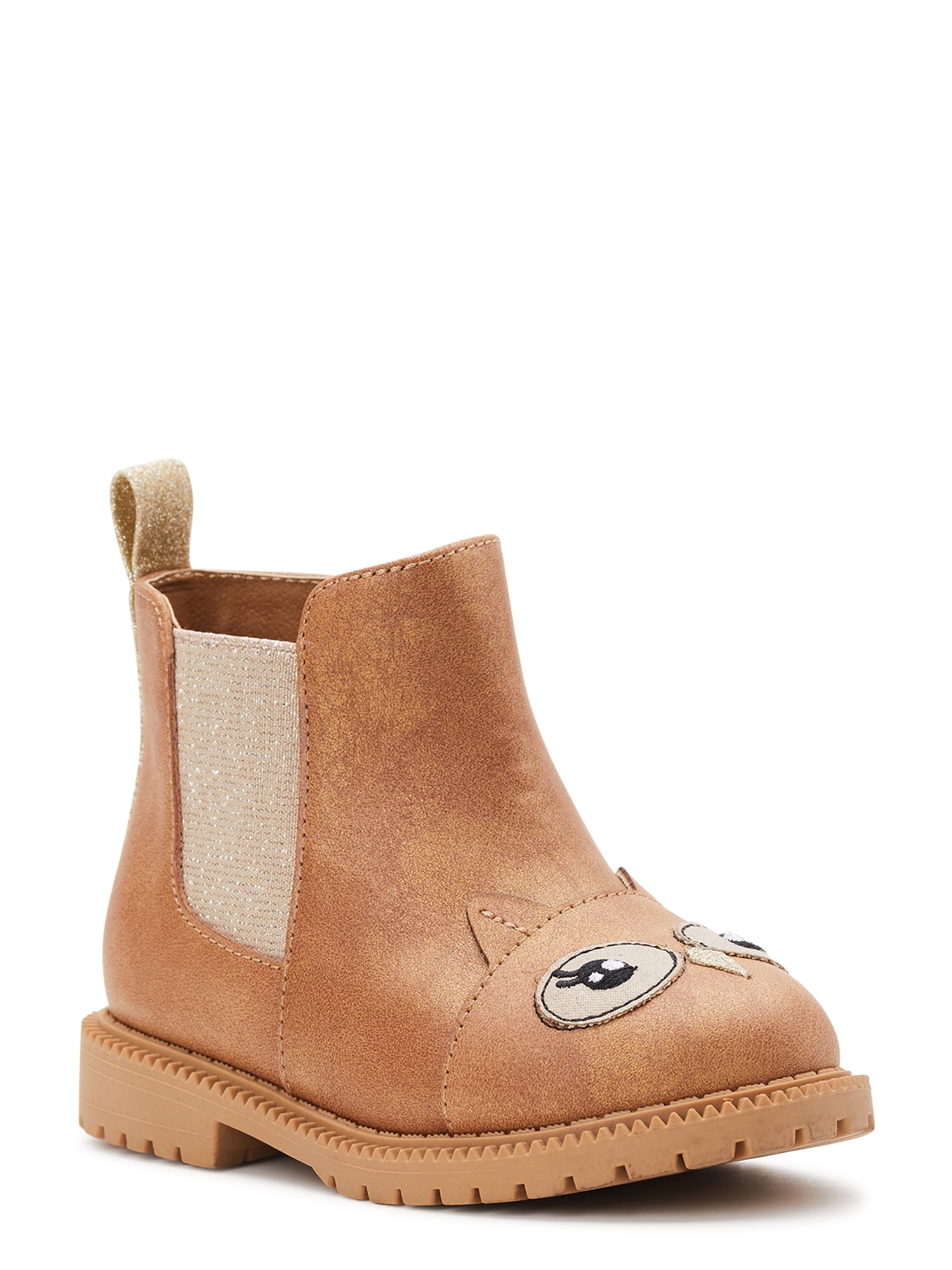Wonder Nation Baby Girl Owl Chelsea Boot, Sizes 2-6 - Walmart.com