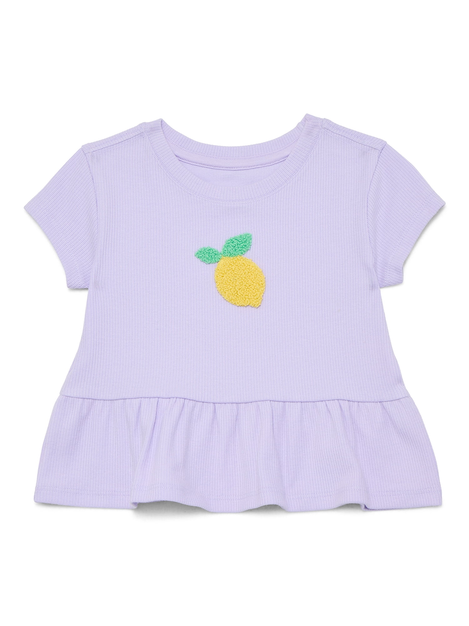 Wonder Nation Baby Girl Peplum Tee, Sizes 0-24 Months - Walmart.com