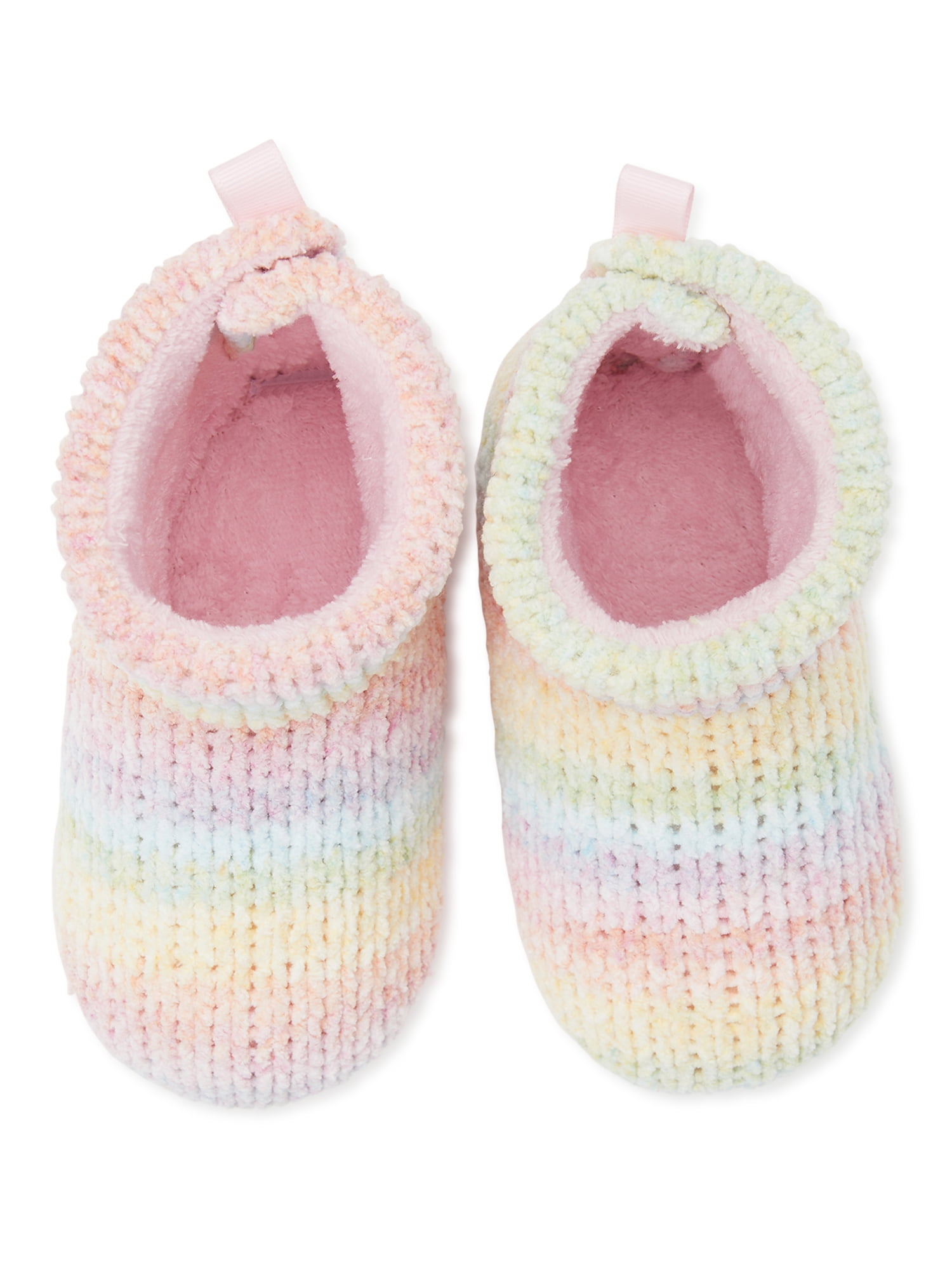 Wonder Nation Baby Girl Slipper Booties, Sizes 2-6 - Walmart.com