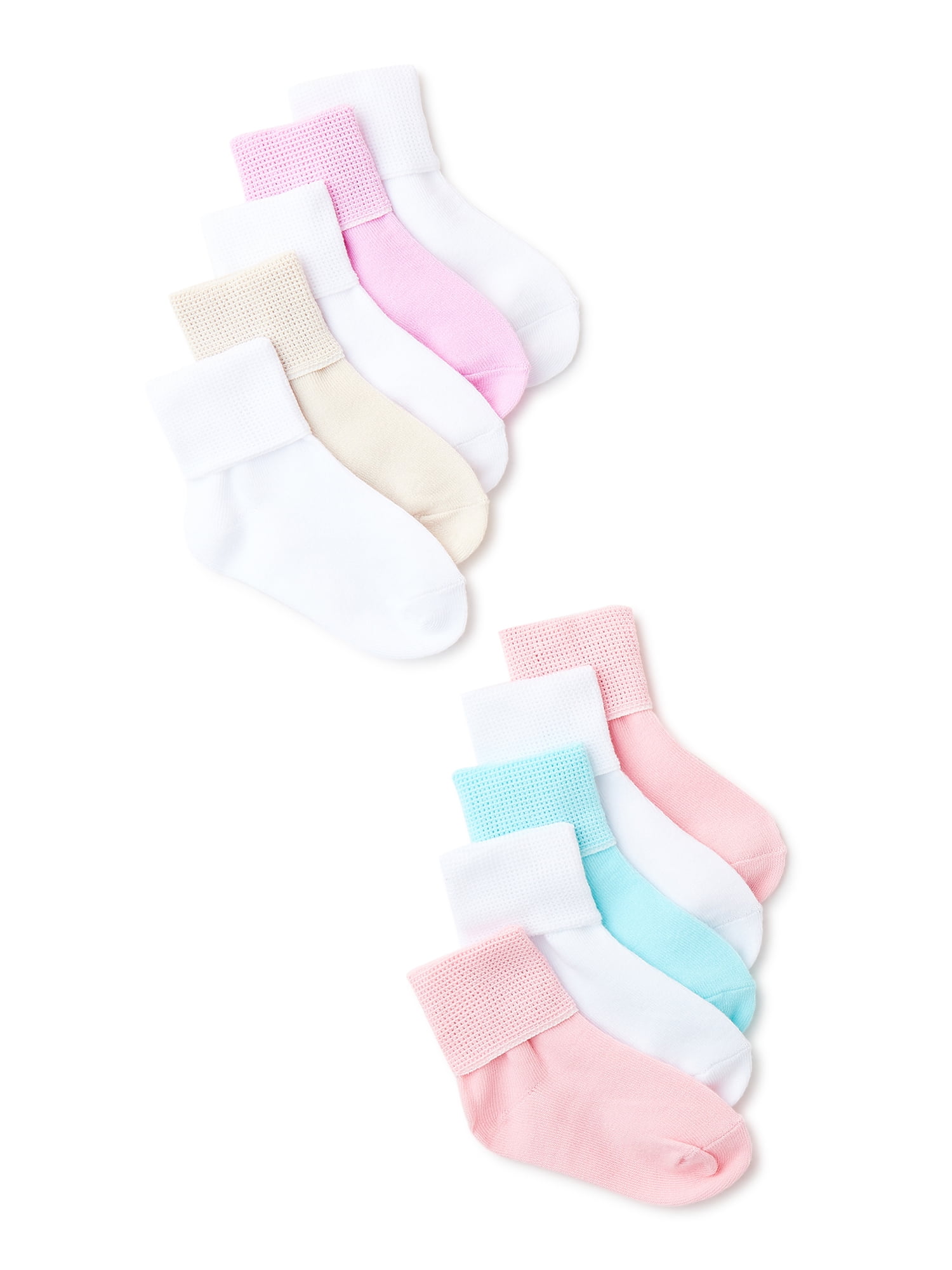 Wonder Nation Baby Girls Bobby Socks, 10-Pack, 0M- 6M - Walmart.com