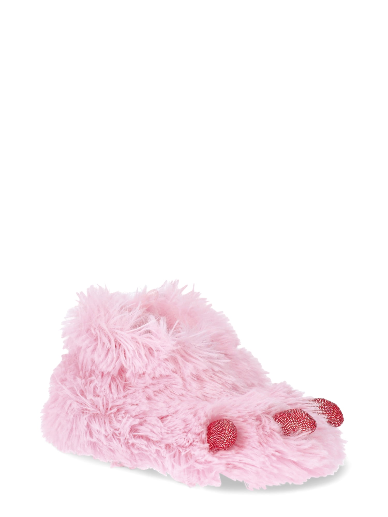 Wonder Nation Baby Girls Monster Claw Faux Fur Boot Slippers, Sizes 2M ...