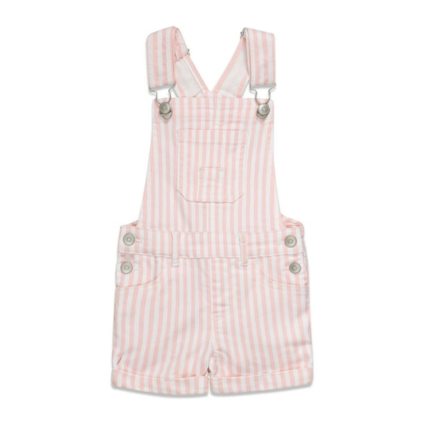Wonder Nation Baby Girls & Toddler Girls Denim Shortall (12M-5T) - Walmart.com