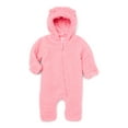Wonder Nation Baby Teddy Fleece Pram with Hood, Size 0M- 9M - Walmart.com