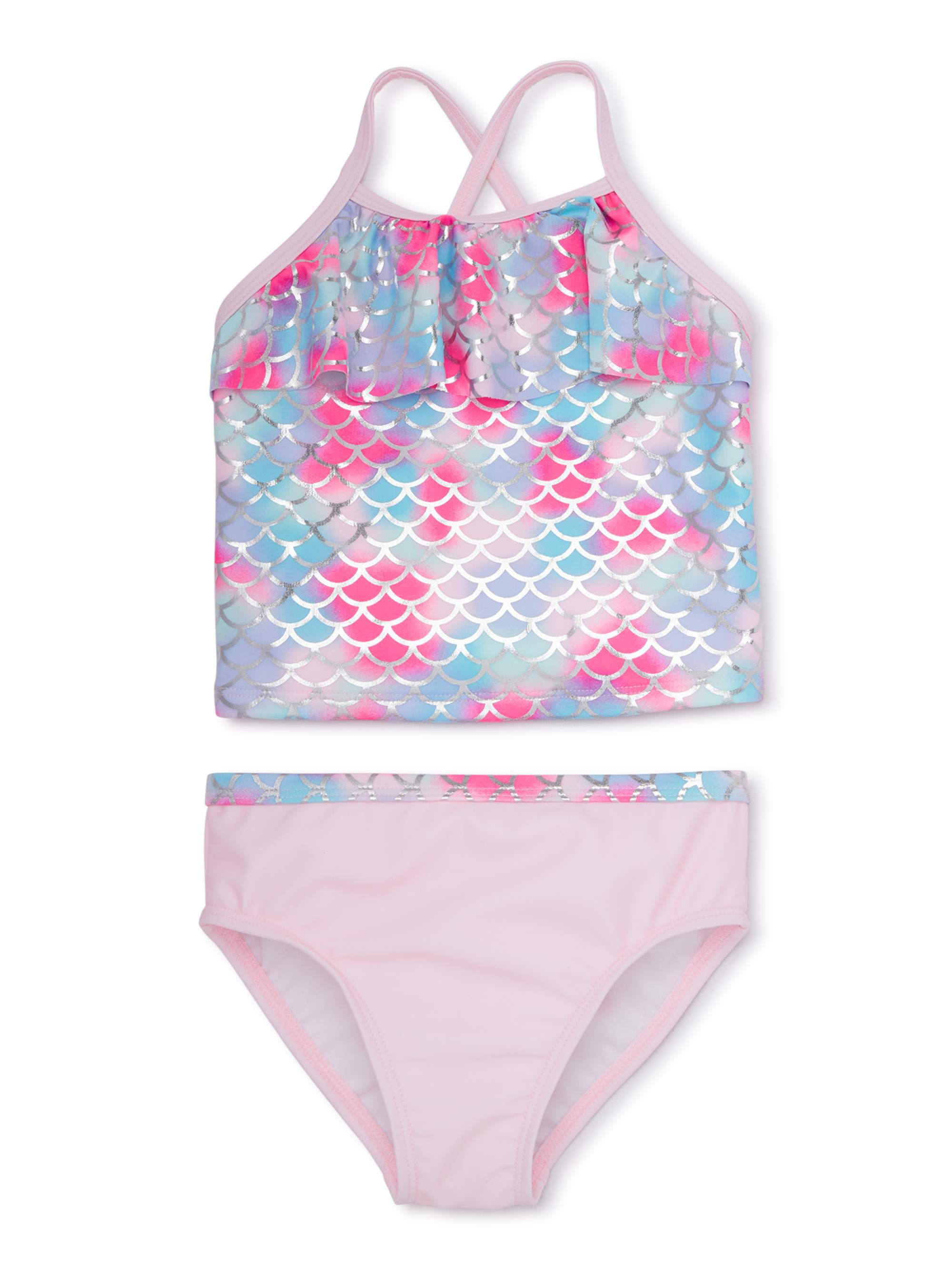 Wonder Nation Mermaid Tankini Swimsuit - Little Mermaid - Walmart.com