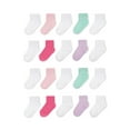 Wonder Nation Baby Toddler Girl Roll Cuff Socks, 20-Pack, Sizes 0M-5T ...