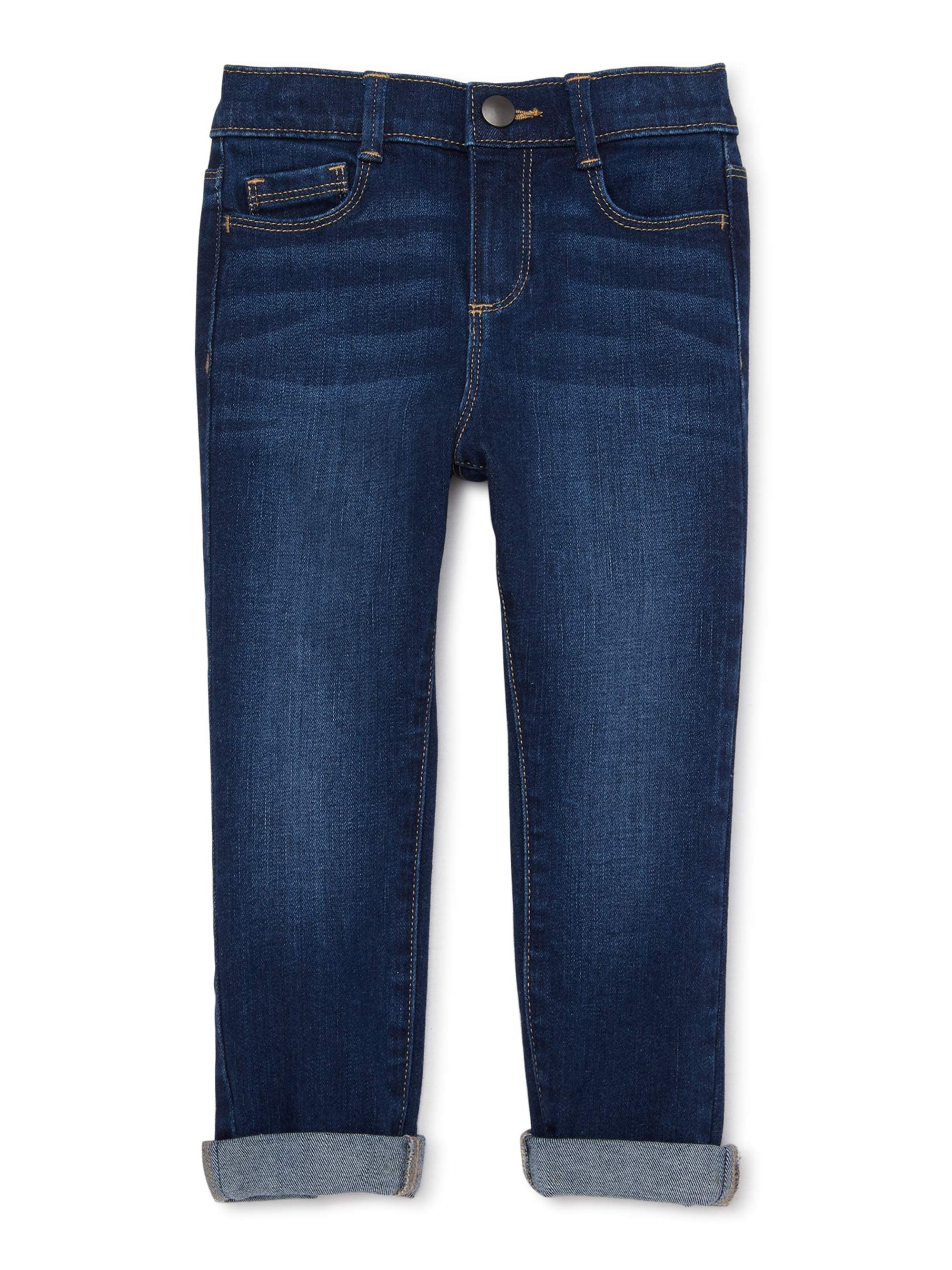 Wonder Nation Baby & Toddler Girls Stretch Denim Girlfriend Jeans ...