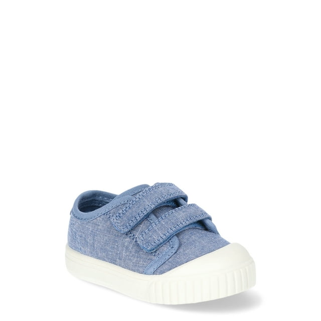 Wonder Nation Baby & Toddler Kids Two-Strap Bump Toe Sneakers - Walmart.com