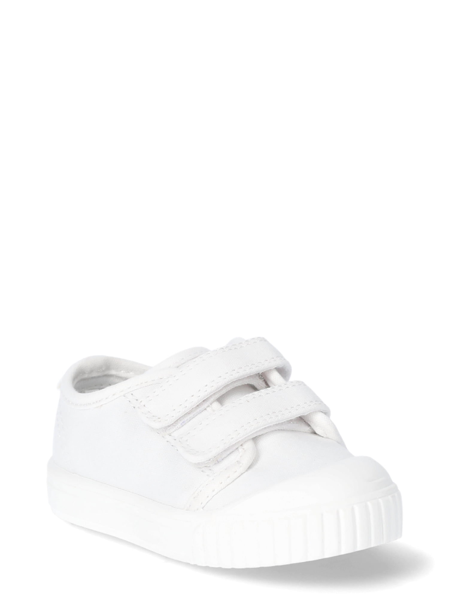 Wonder Nation Baby Girls' Two-Strap Bump Toe Sneakers, Flexible ...