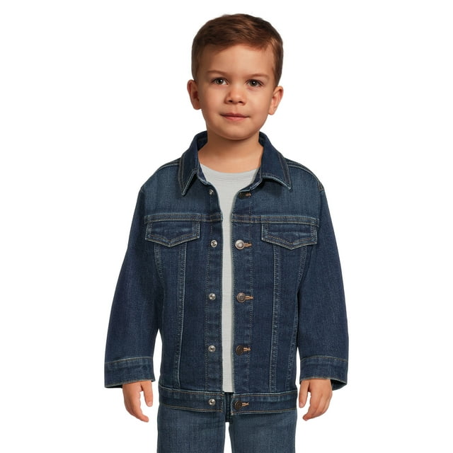 Wonder Nation Baby and Toddler Boy Denim Jacket, Sizes 12M - 5T ...