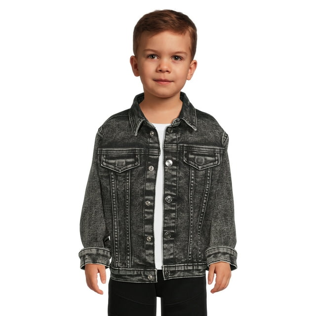 Wonder Nation Baby and Toddler Boy Denim Jacket, Sizes 12M - 5T ...