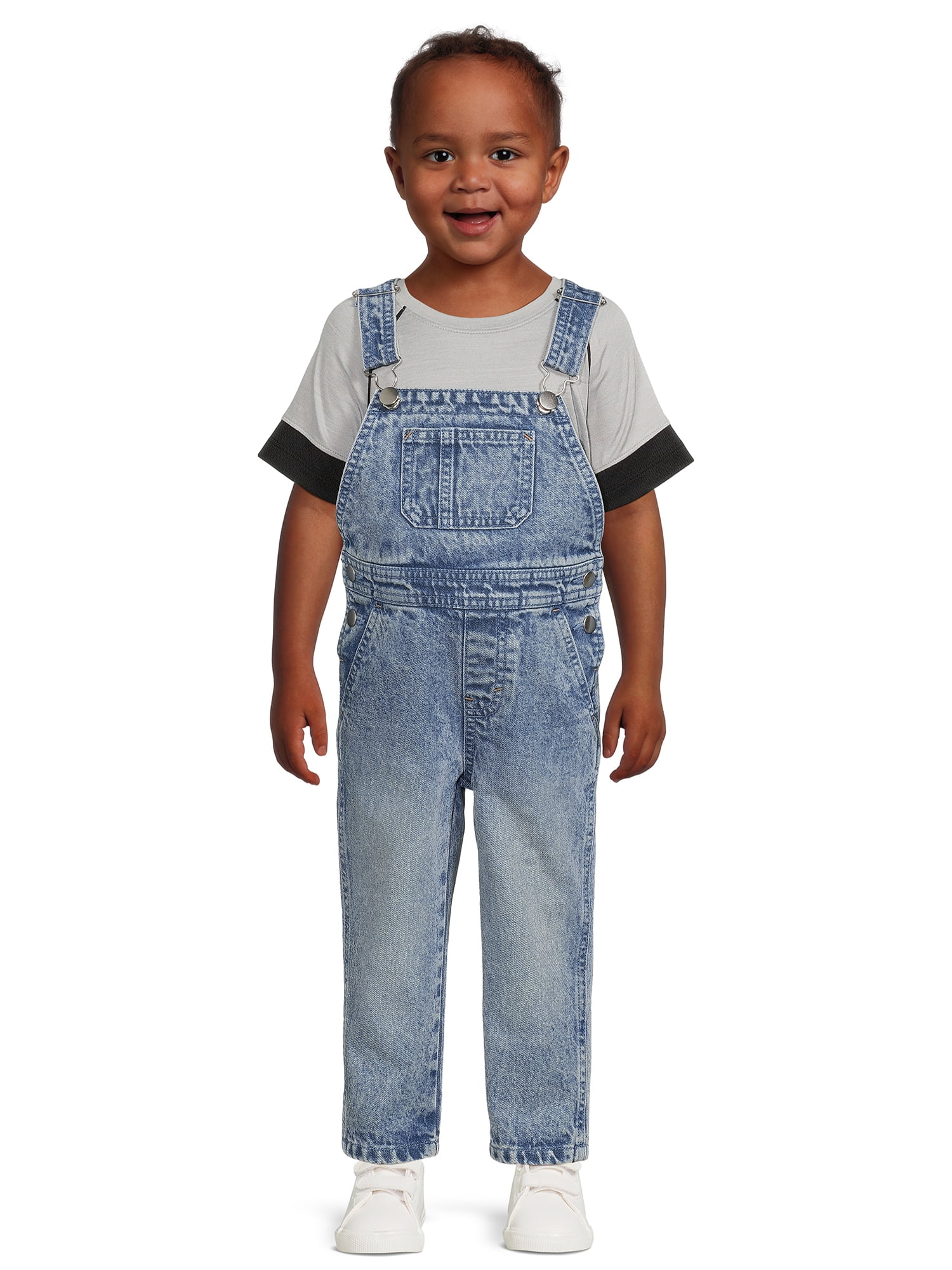 Wonder Nation Baby and Toddler Boy Overalls, Sizes 12M-5T - Walmart.com