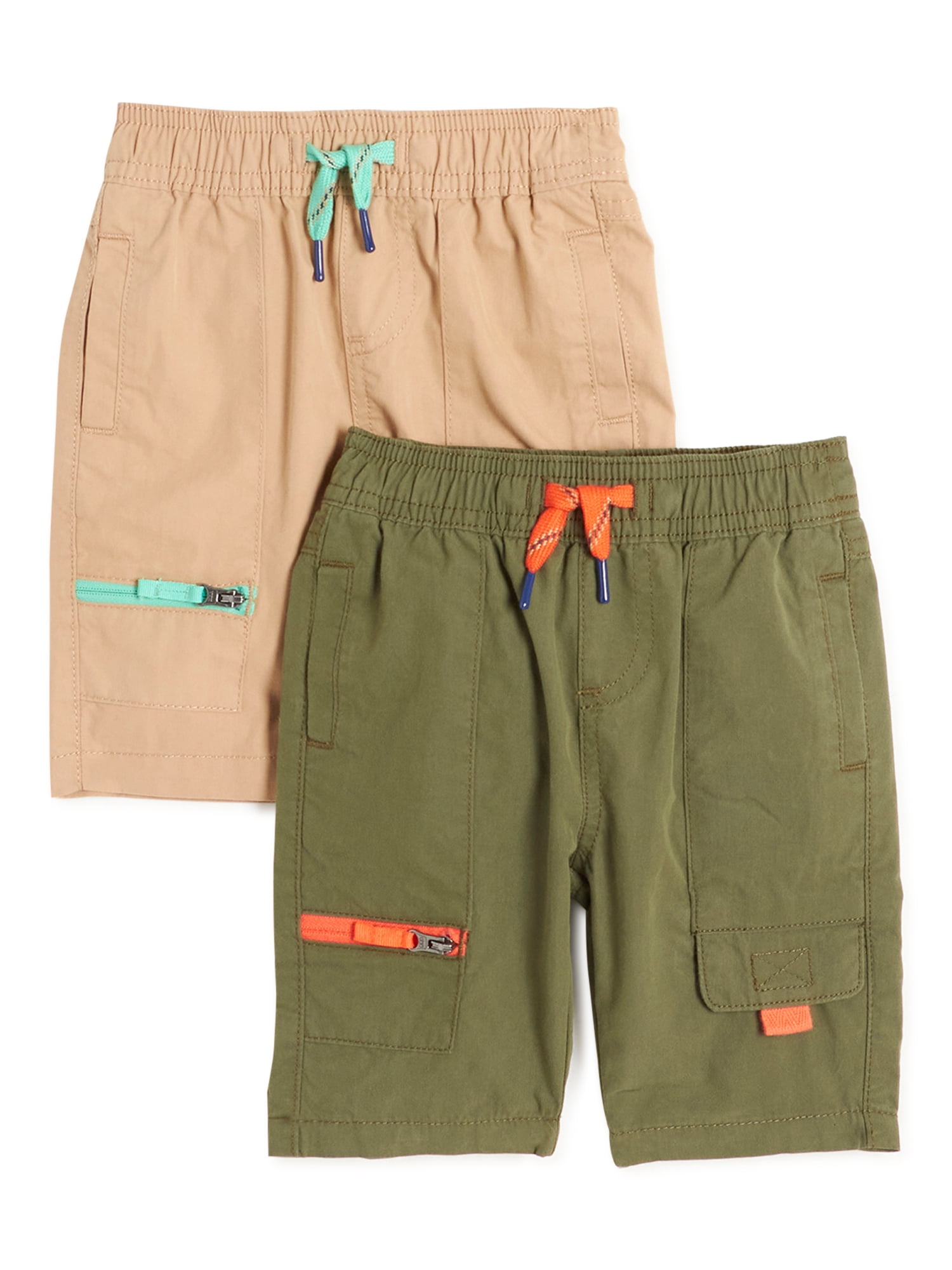 Wonder Nation Baby and Toddler Boy UPF 50+ Cargo Adventure Shorts ...