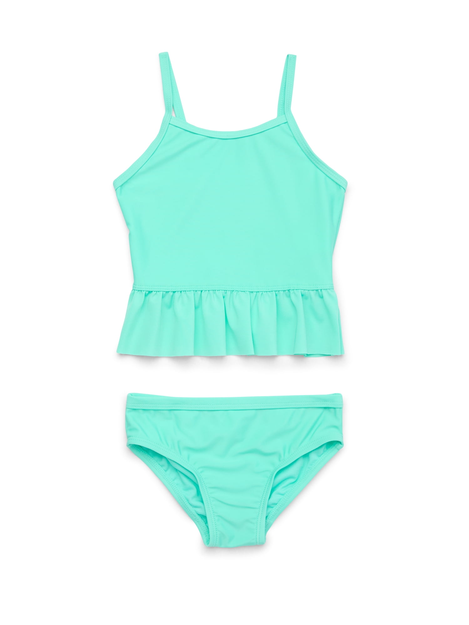 Wonder Nation Baby and Toddler Girl Tankini Swimsuit, 2-Piece, Sizes ...