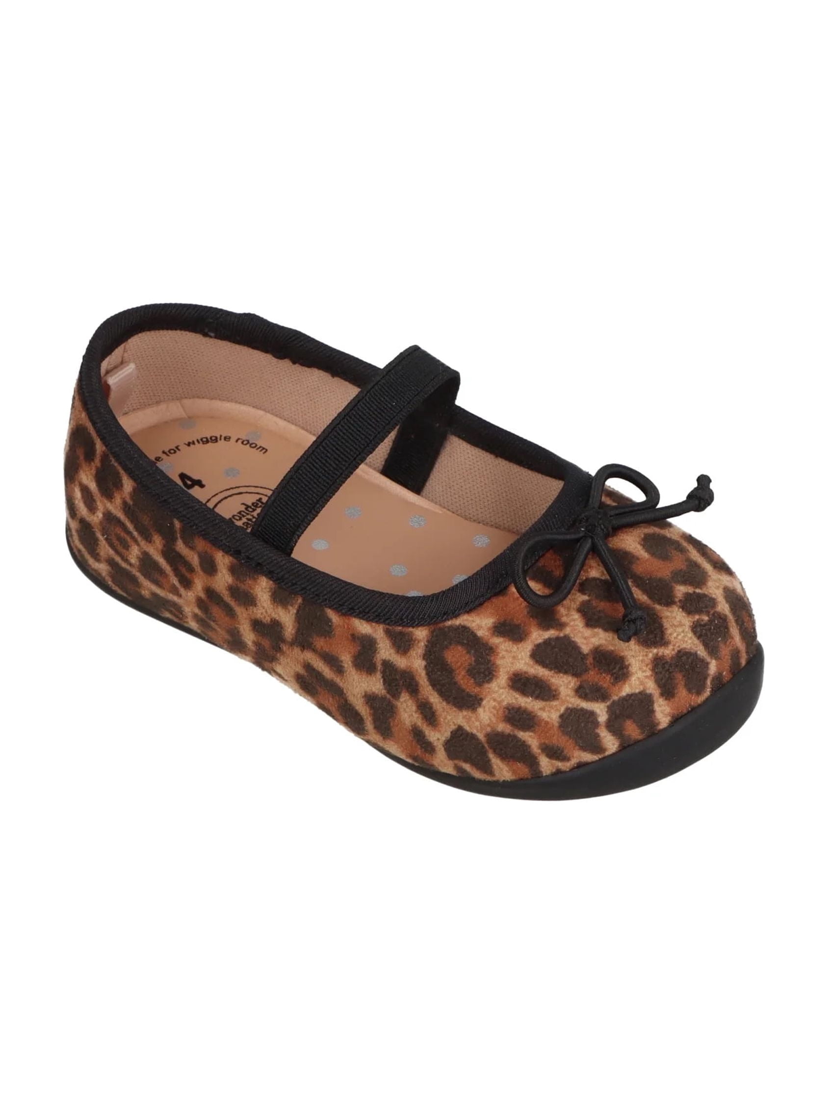 Wonder Nation Girls Bow Ballet Flats - Walmart.com