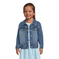 Wonder Nation Baby and Toddler Girls Denim Jacket, Sizes 12M - 5T ...
