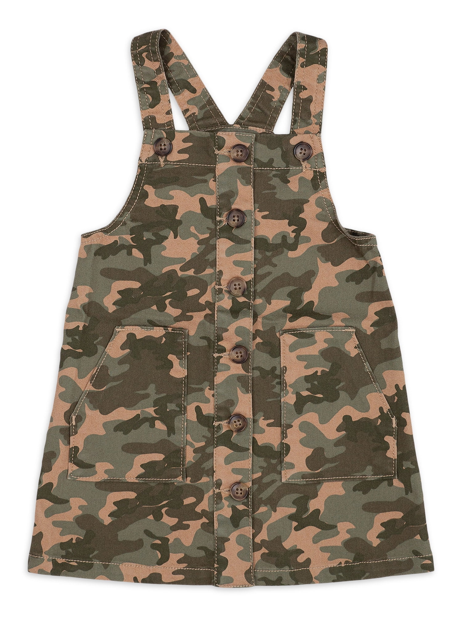 Wonder Nation Baby and Toddler Girls' Jumper Dress, Sizes 12 Months-5T ...