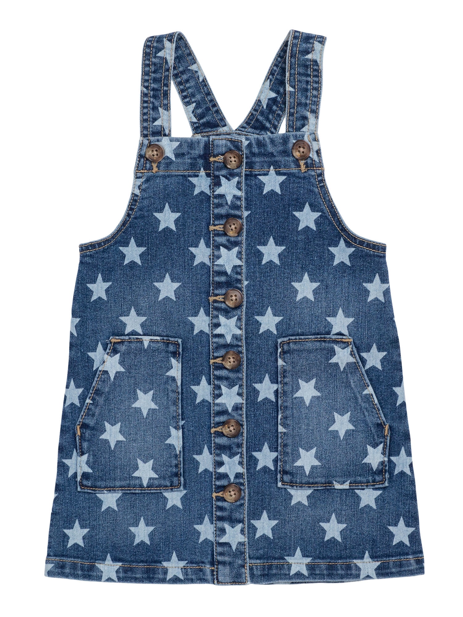 Wonder Nation Baby and Toddler Girls' Jumper Dress, Sizes 12 Months-5T ...