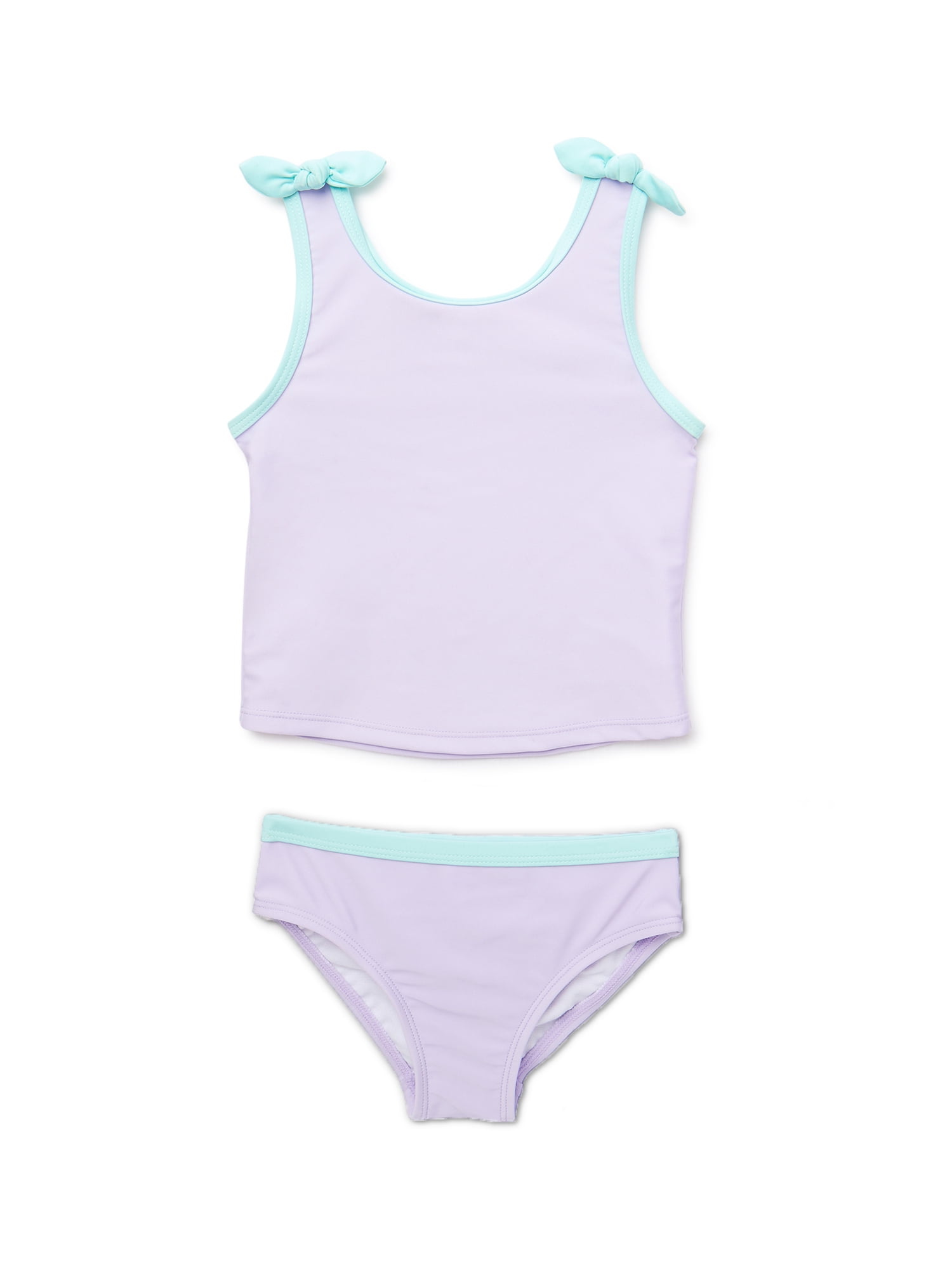 Wonder Nation Baby and Toddler Girls Tankini Swimsuit, 2-Piece Set ...