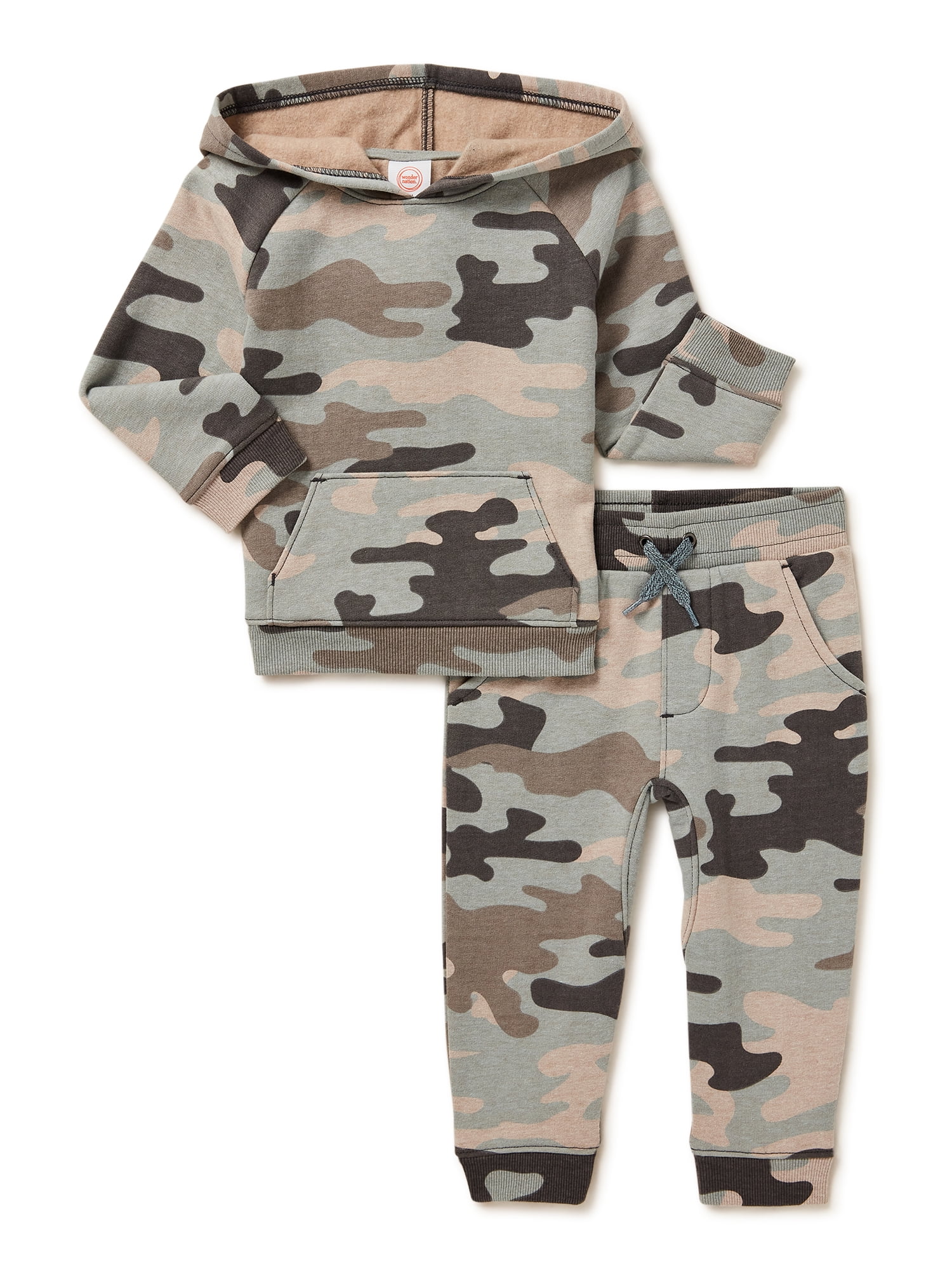 Wonder Nation Baby and Toddler Unisex Athleisure Outfit Set, 2-Piece, Sizes 12M-5T - Walmart.com
