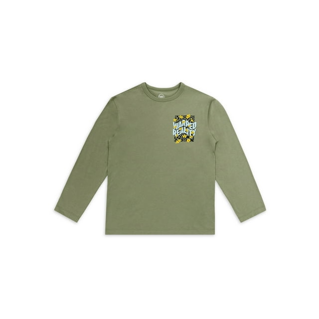 Wonder Nation Boy's Long Sleeve Elevated Graphic T-Shirt, Sizes 4-18 & Husky - Walmart.com