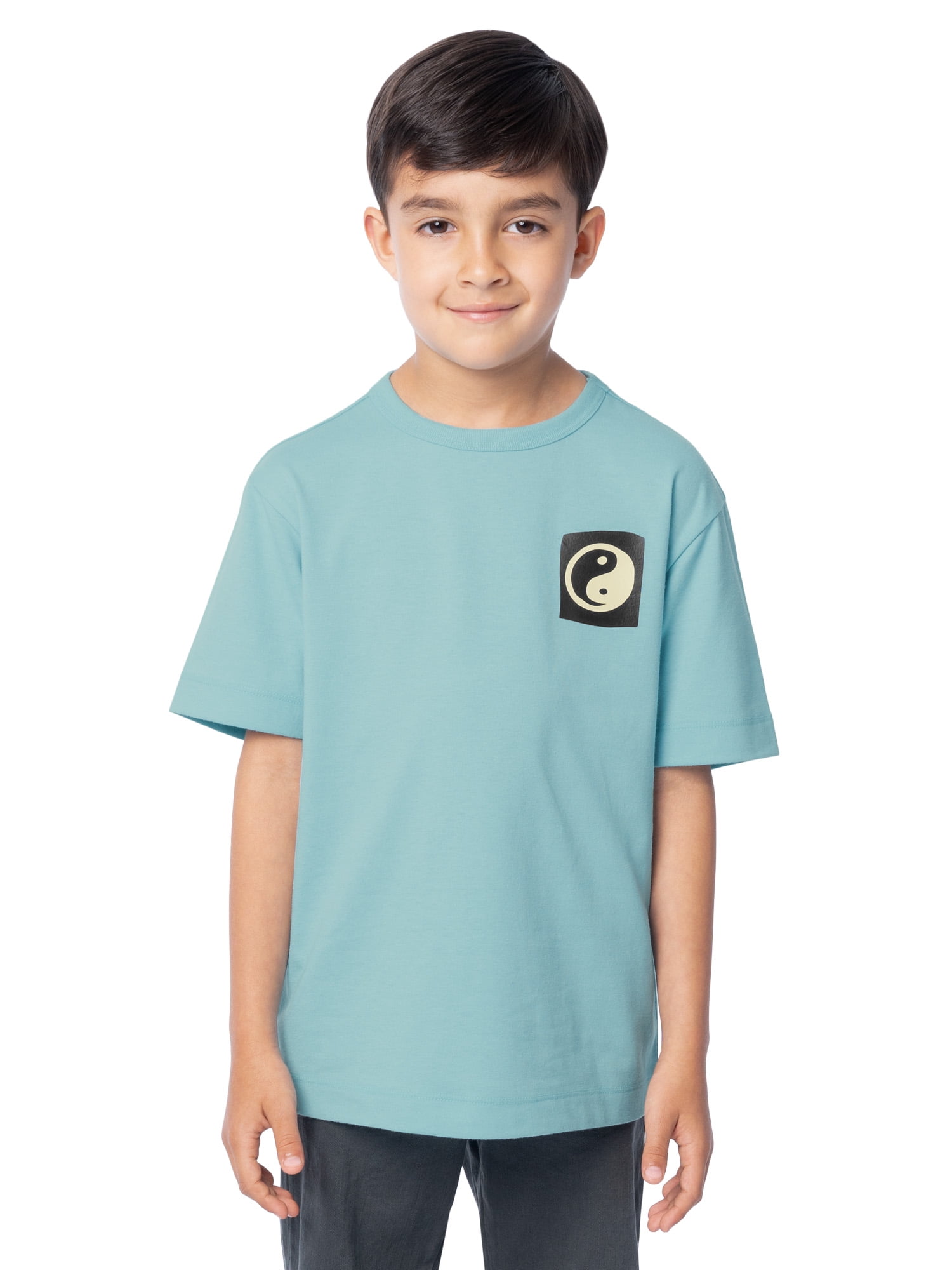 Wonder Nation Boy's Short Sleeve Elevated Graphic T-Shirt 2-Pack, Sizes ...
