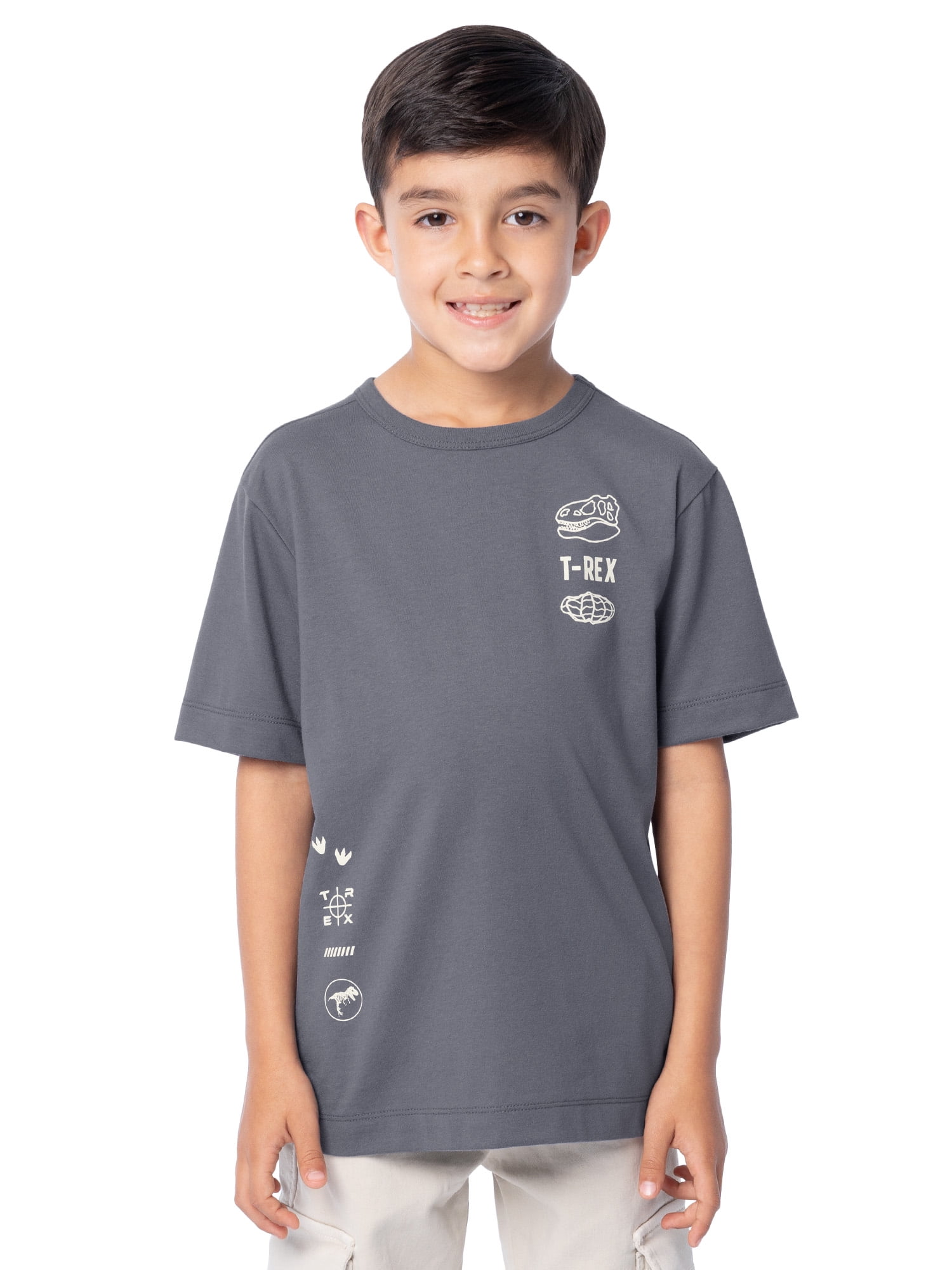 Wonder Nation Boys Short Sleeve Elevated Graphic T-Shirt, Sizes 4-18 & Husky - Walmart.com