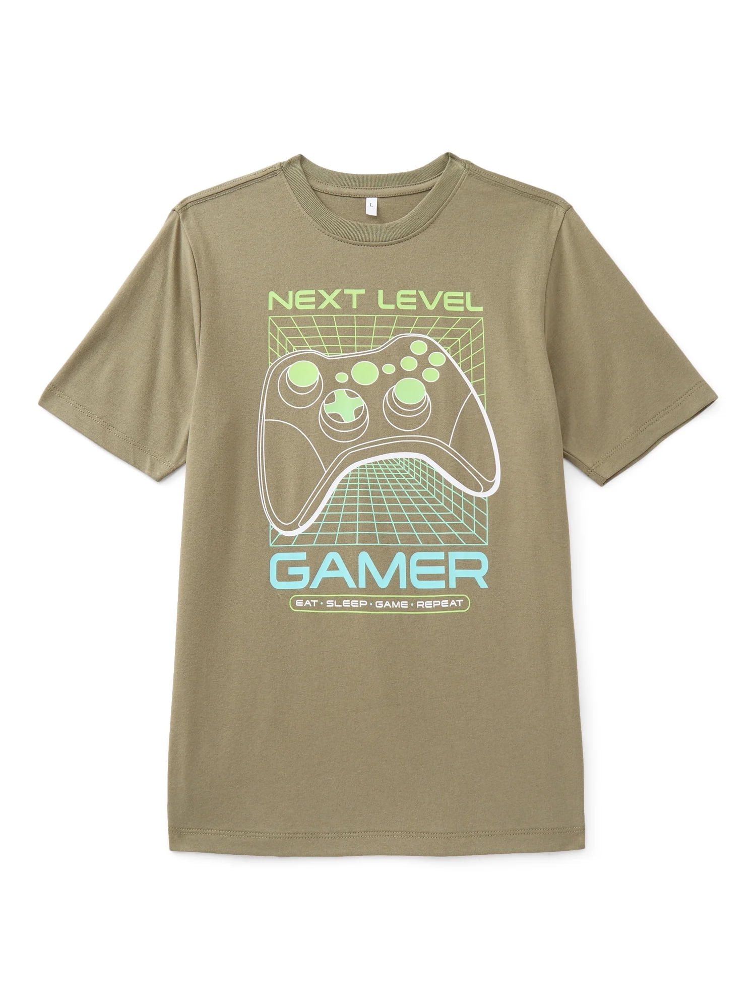 Wonder Nation, Boys' & Big Boys' Graphic Tee, Next Level Gamer, Sizes 4 ...