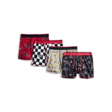 Wonder Nation Boys Underwear Racing Print Boxer Briefs, 4-Pack, Sizes S ...