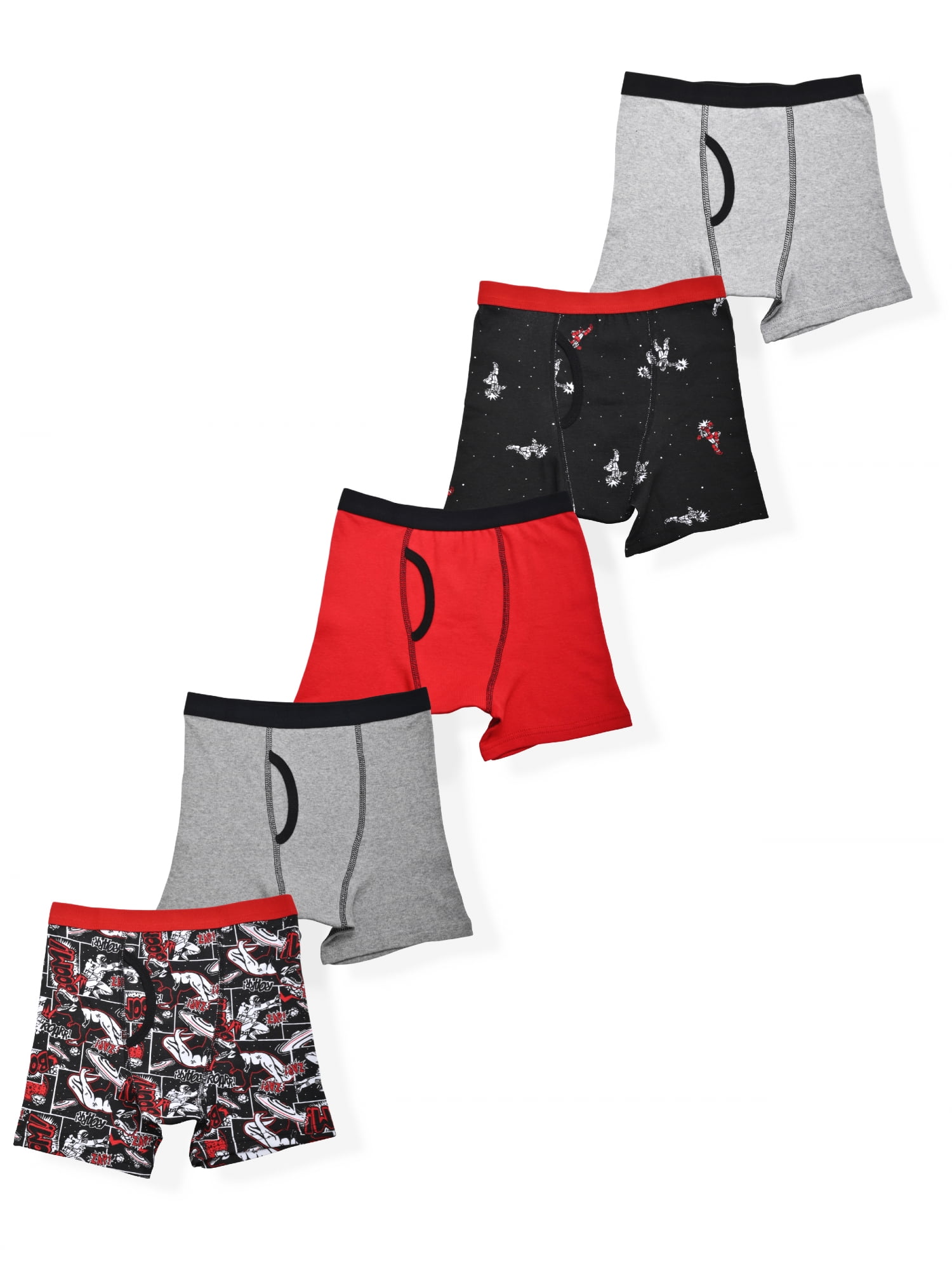 Wonder Nation Boys Boxer Briefs - 5-Pack, 100% Cotton - Walmart.com