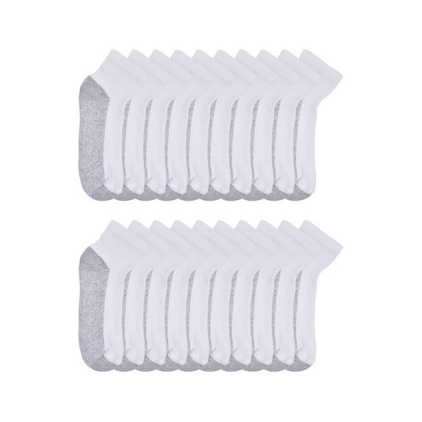 Wonder Nation Boys Cushioned Ankle Socks, 10 Pack, Sizes S (4-8.5) - L ...